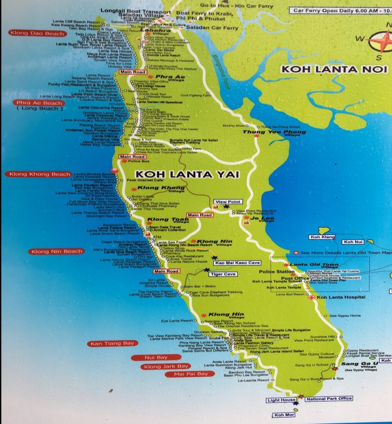 Koh Lanta Map - Gourmaid